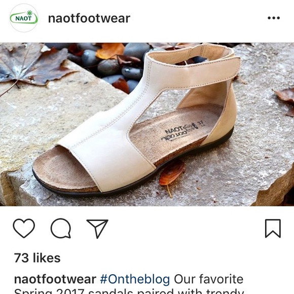 Naot | Shoes | New Nala Naot T Strap Beige Leather Sandals 39 | Poshmark